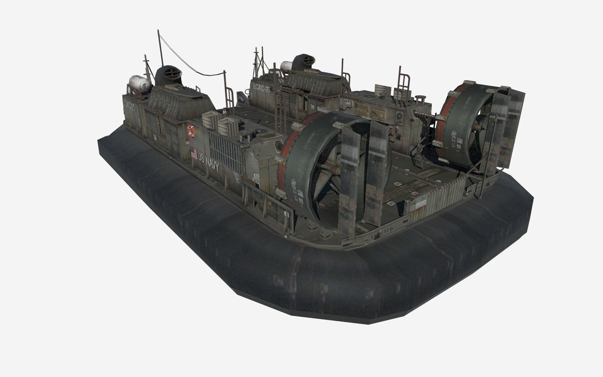 LCAC-27 Hovercraft free VR / AR / low-poly 3D model | CGTrader