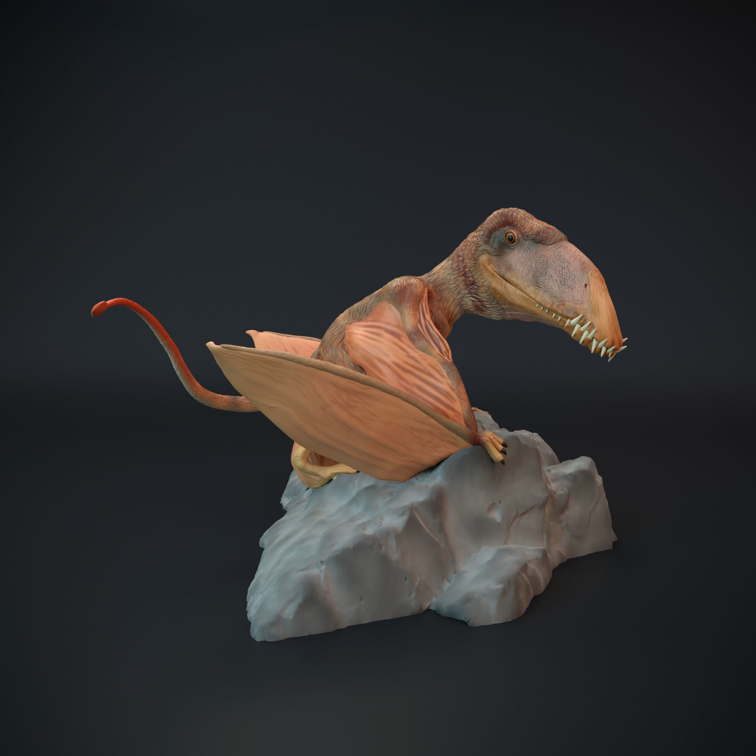 Dimorphodon sitting 3D model 3D printable | CGTrader