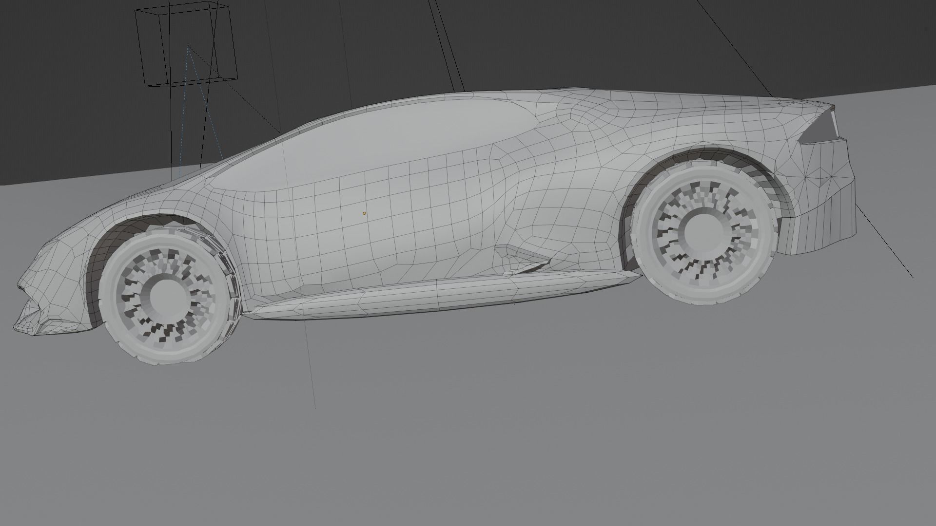 3D model blue car low poly VR / AR / low-poly | CGTrader