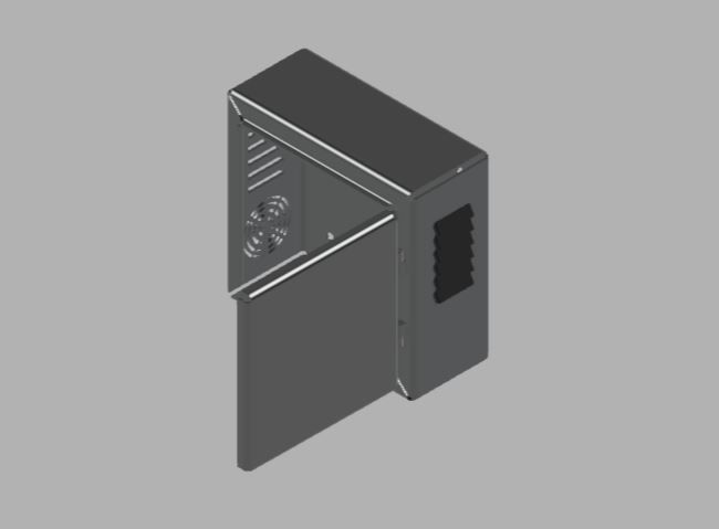 Sheet Metal CPU Casing 3D model | CGTrader