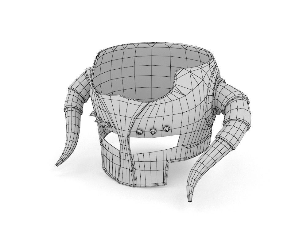 3D model Stylized Helmet Game Ready PBR Low Poly 3D model VR / AR / low ...