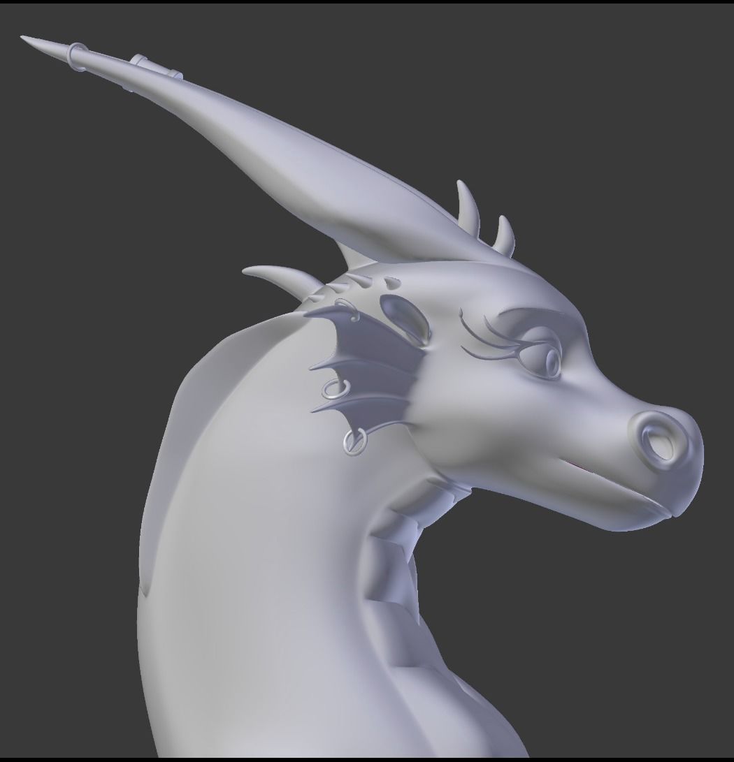 Luck Dragon 3D model rigged | CGTrader