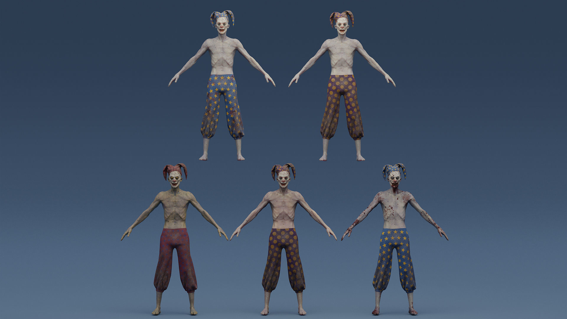 3D model Scary Clown 3 VR / AR / low-poly | CGTrader