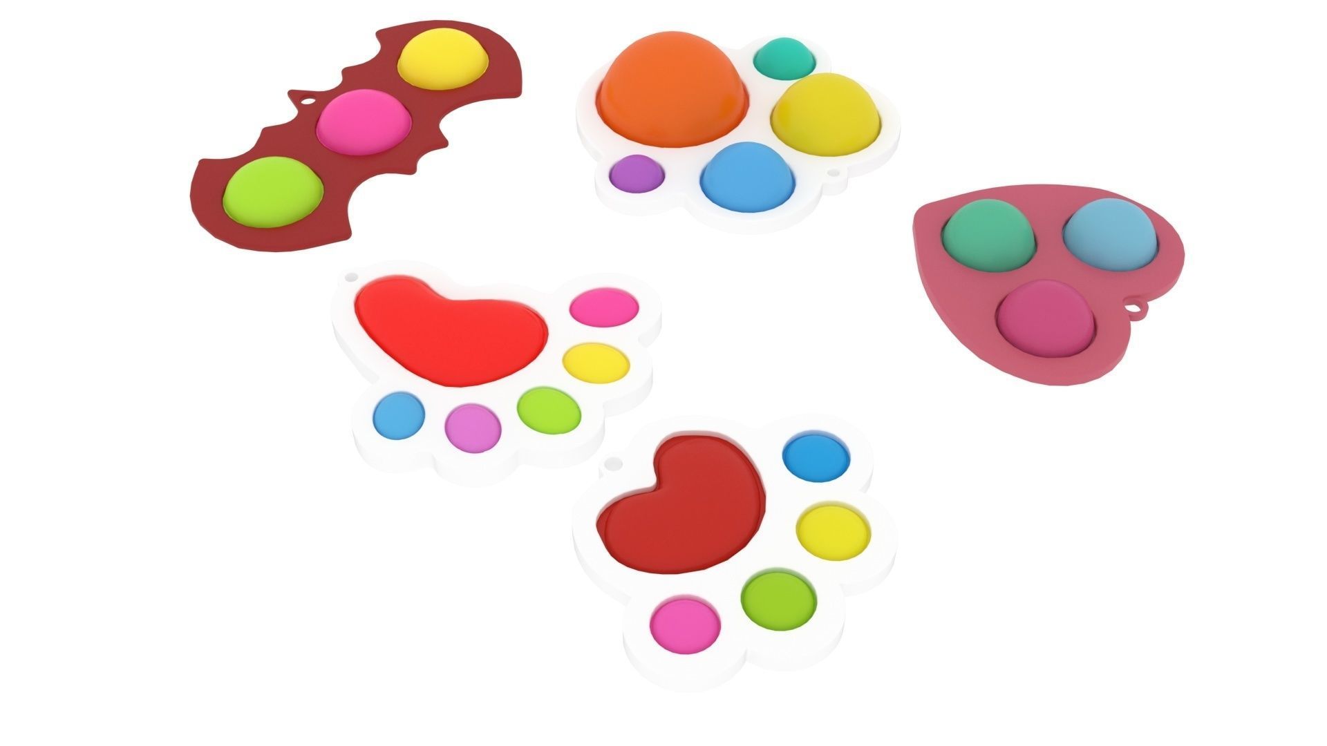 Simple Dimples Set 3D model | CGTrader