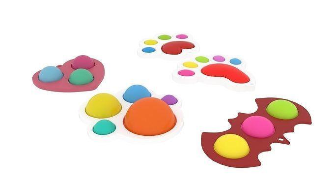 Simple Dimples Set 3D model | CGTrader