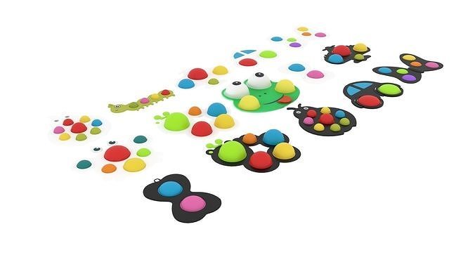 Simple Dimples Set 3D model | CGTrader