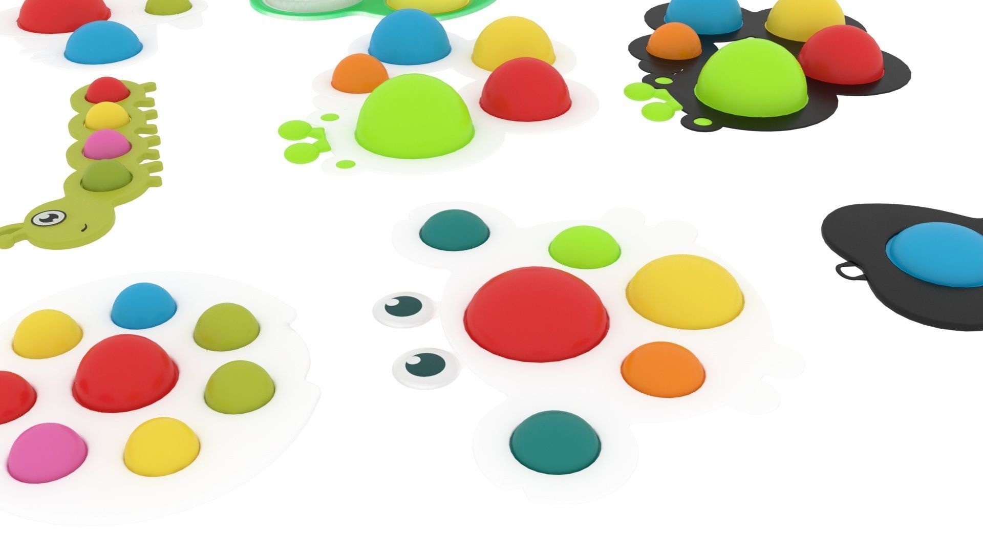 Simple Dimples Set 3D model | CGTrader