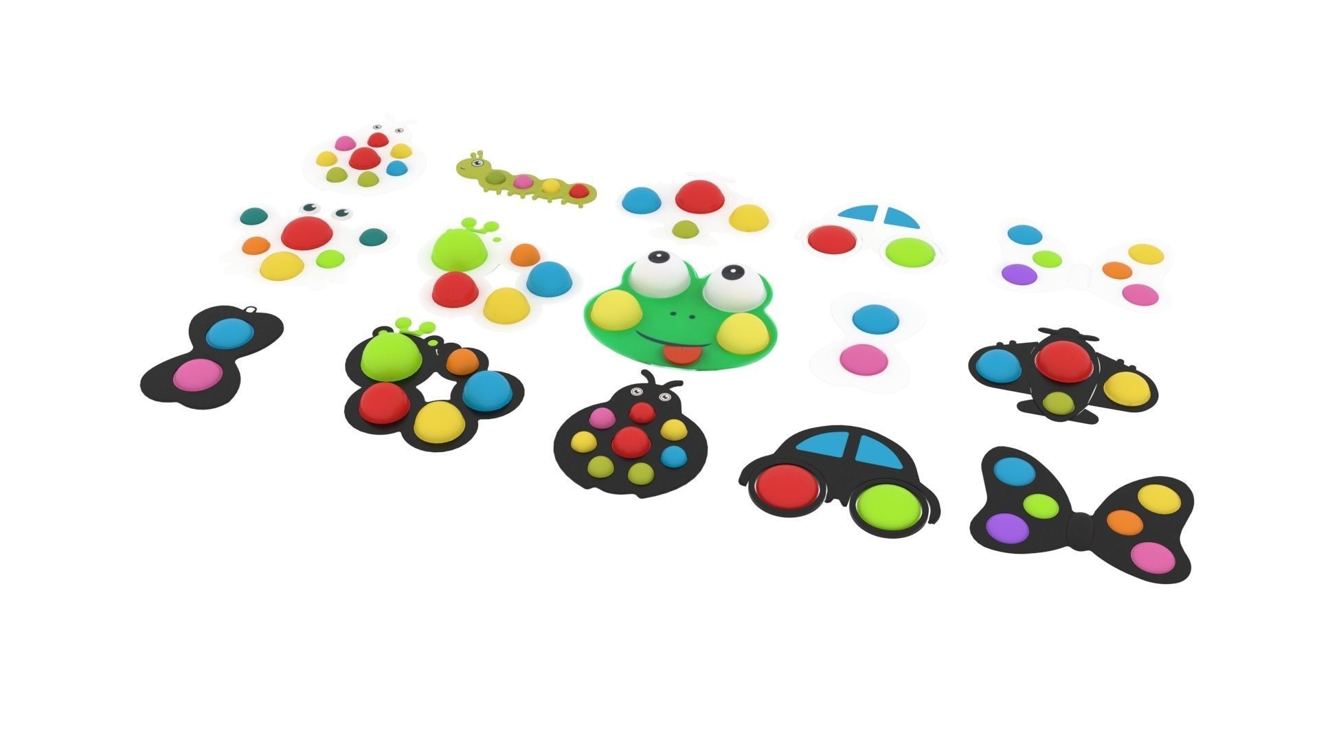 Simple Dimples Set 3D model | CGTrader