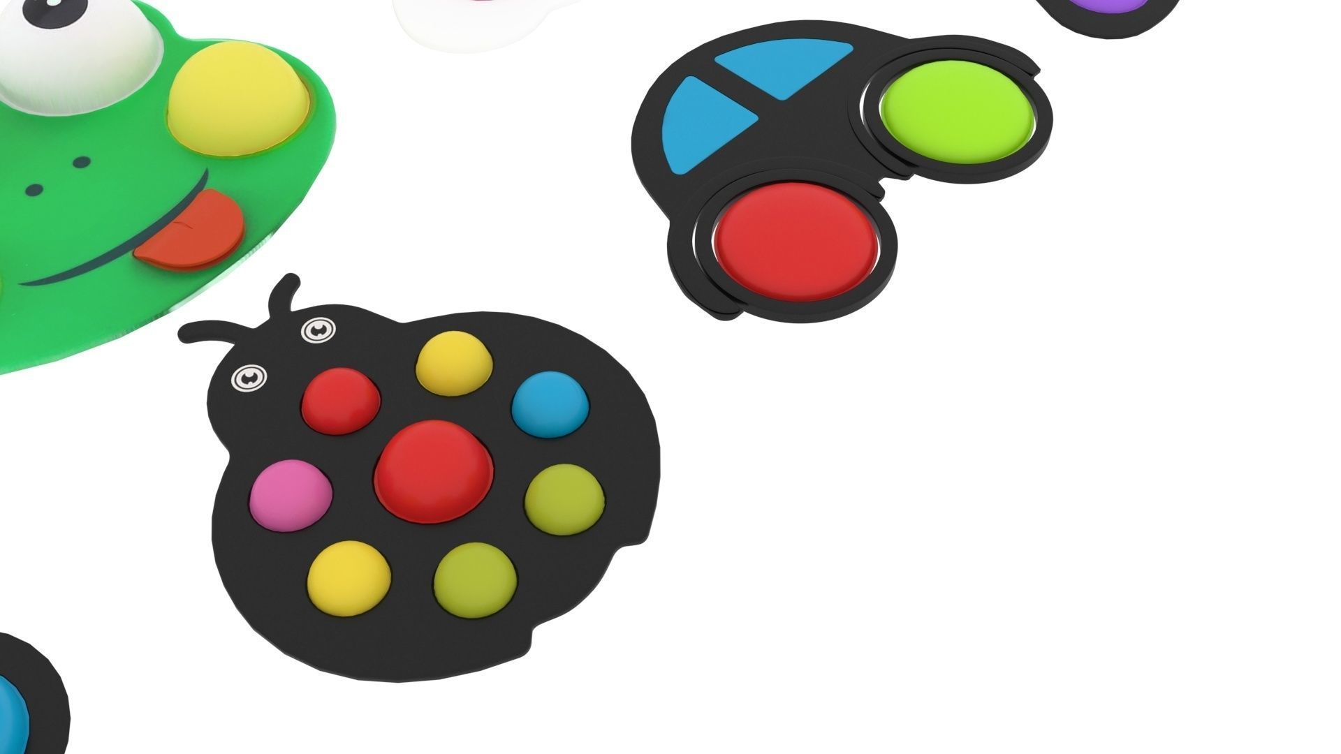 Simple Dimples Set 3D model | CGTrader