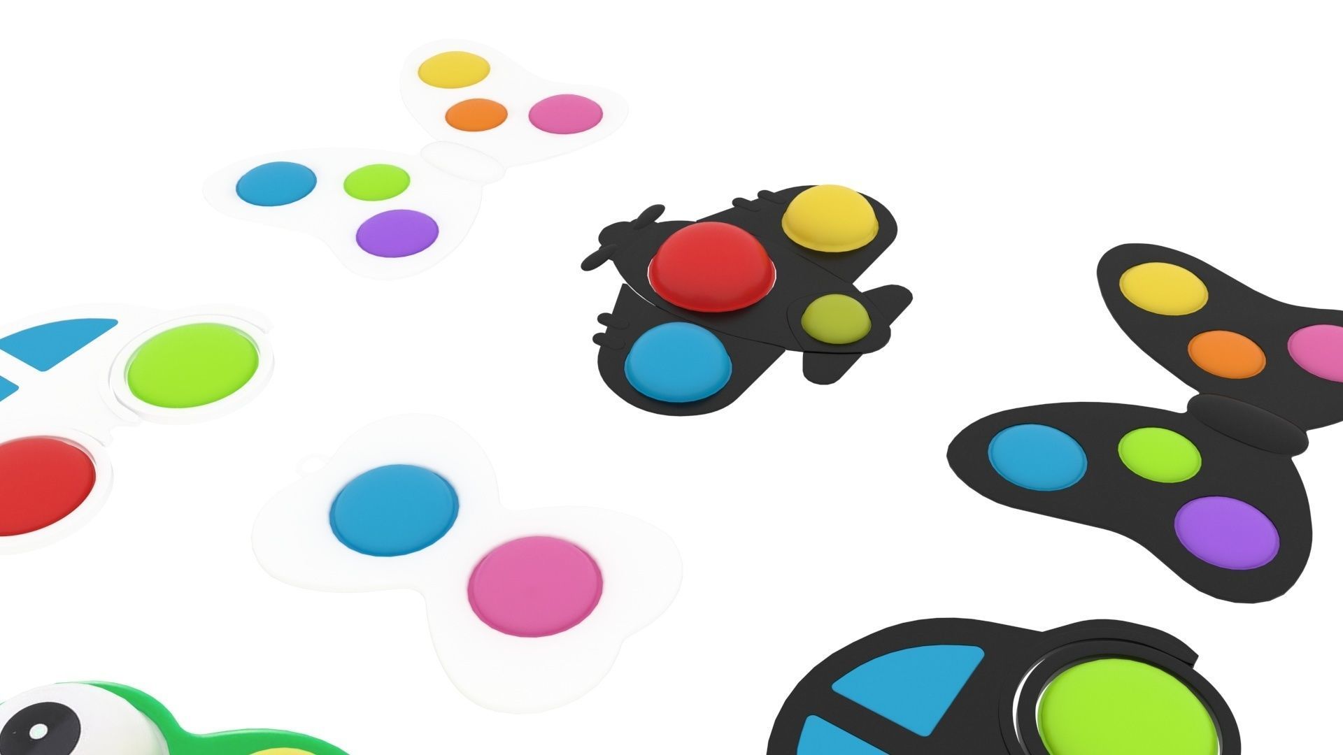 Simple Dimples Set 3D model | CGTrader