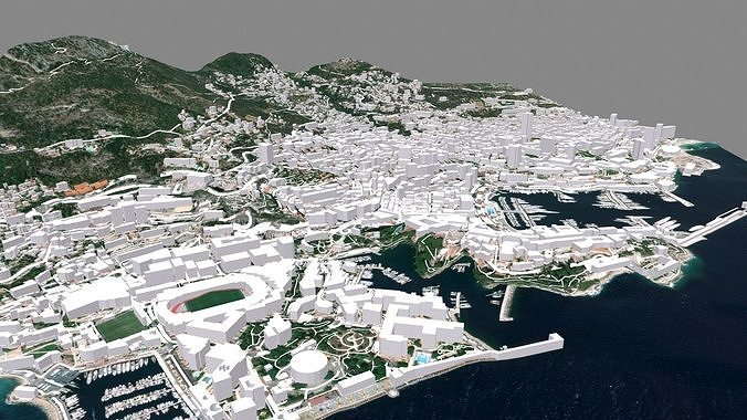 Cityscape Monte Carlo Monaco 3D model | CGTrader