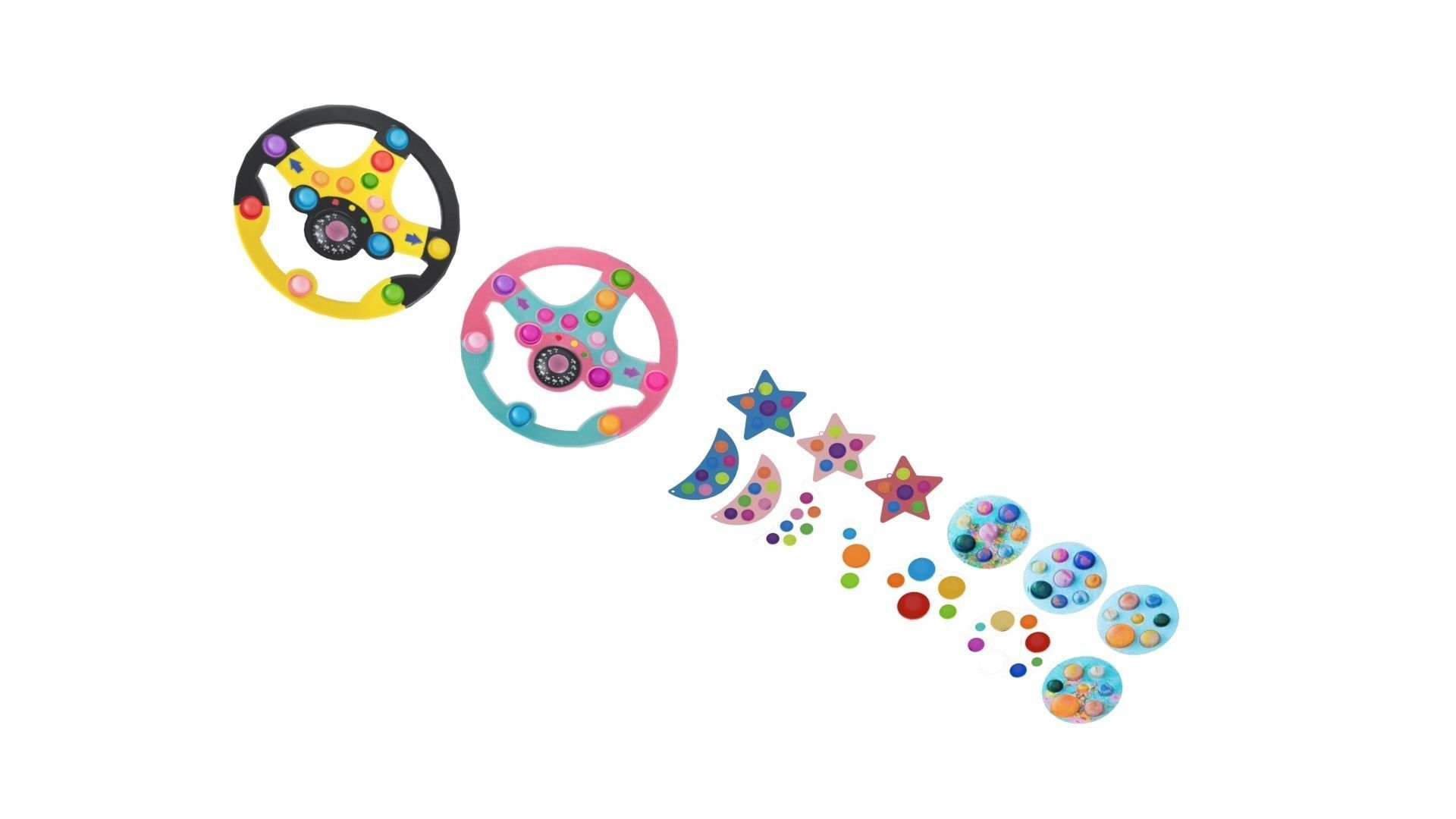 Simple Dimples Set 3D model | CGTrader