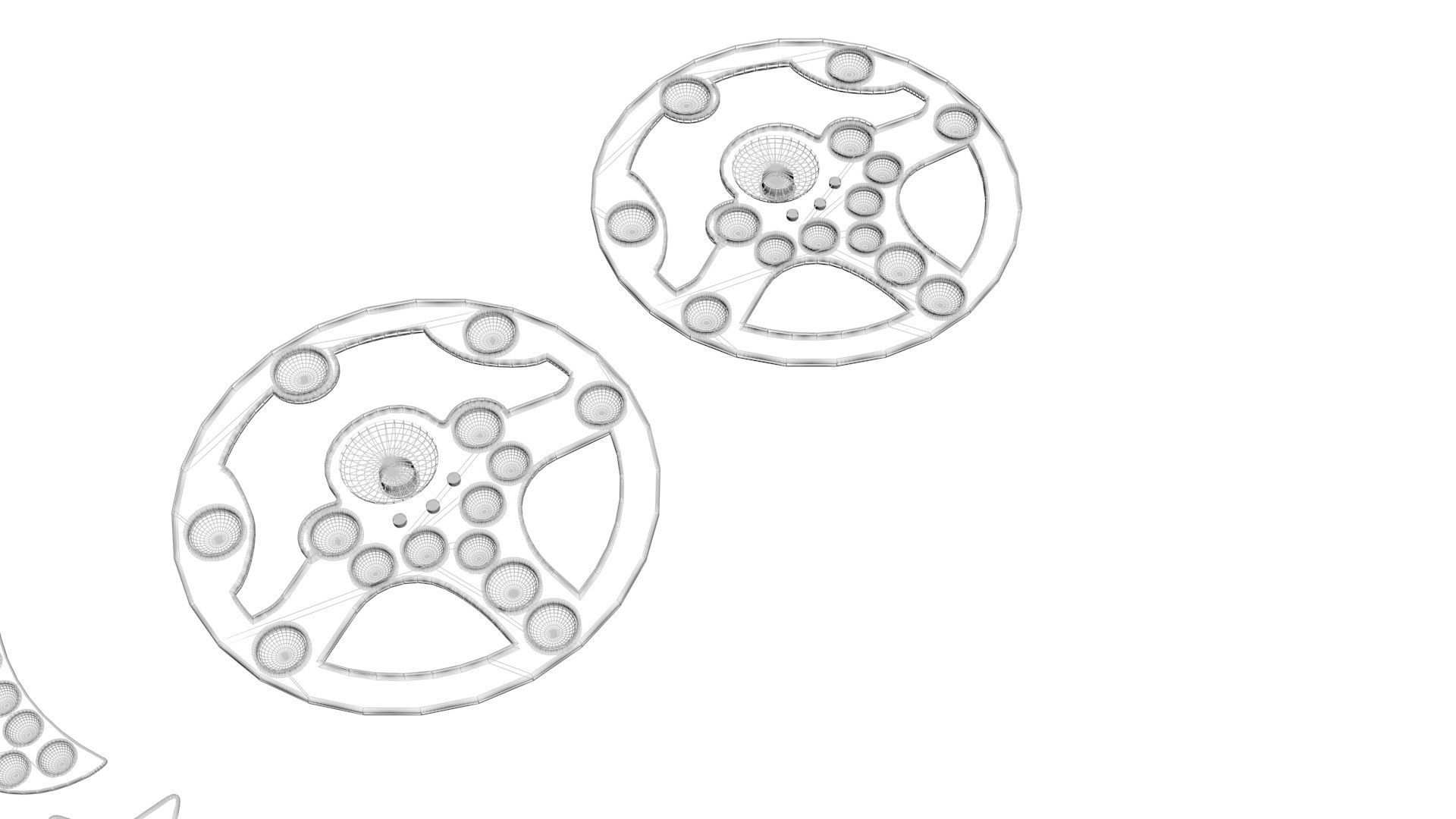 Simple Dimples Set 3D model | CGTrader