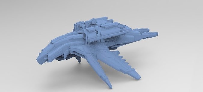 Sci-Fi Insectoid ship base 1 3D model | CGTrader
