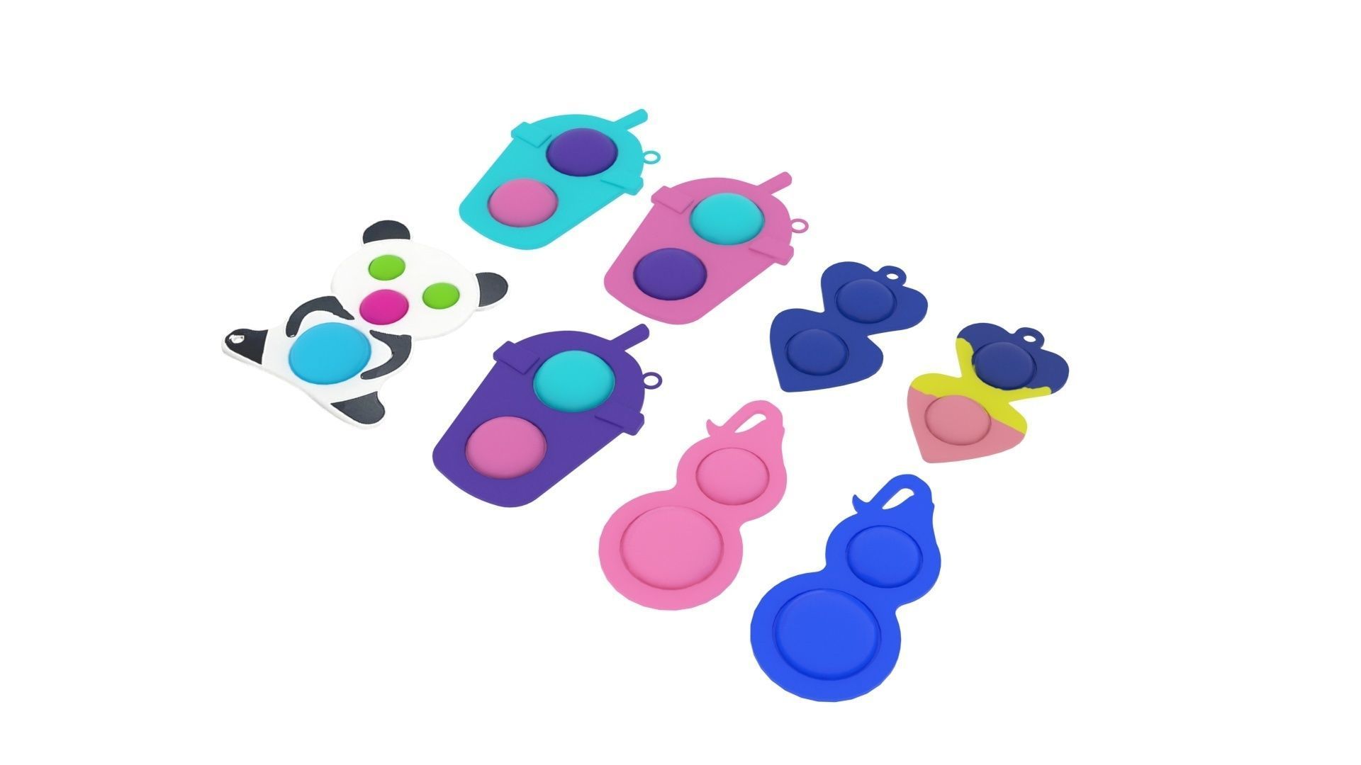 Simple Dimples Set 3D model | CGTrader