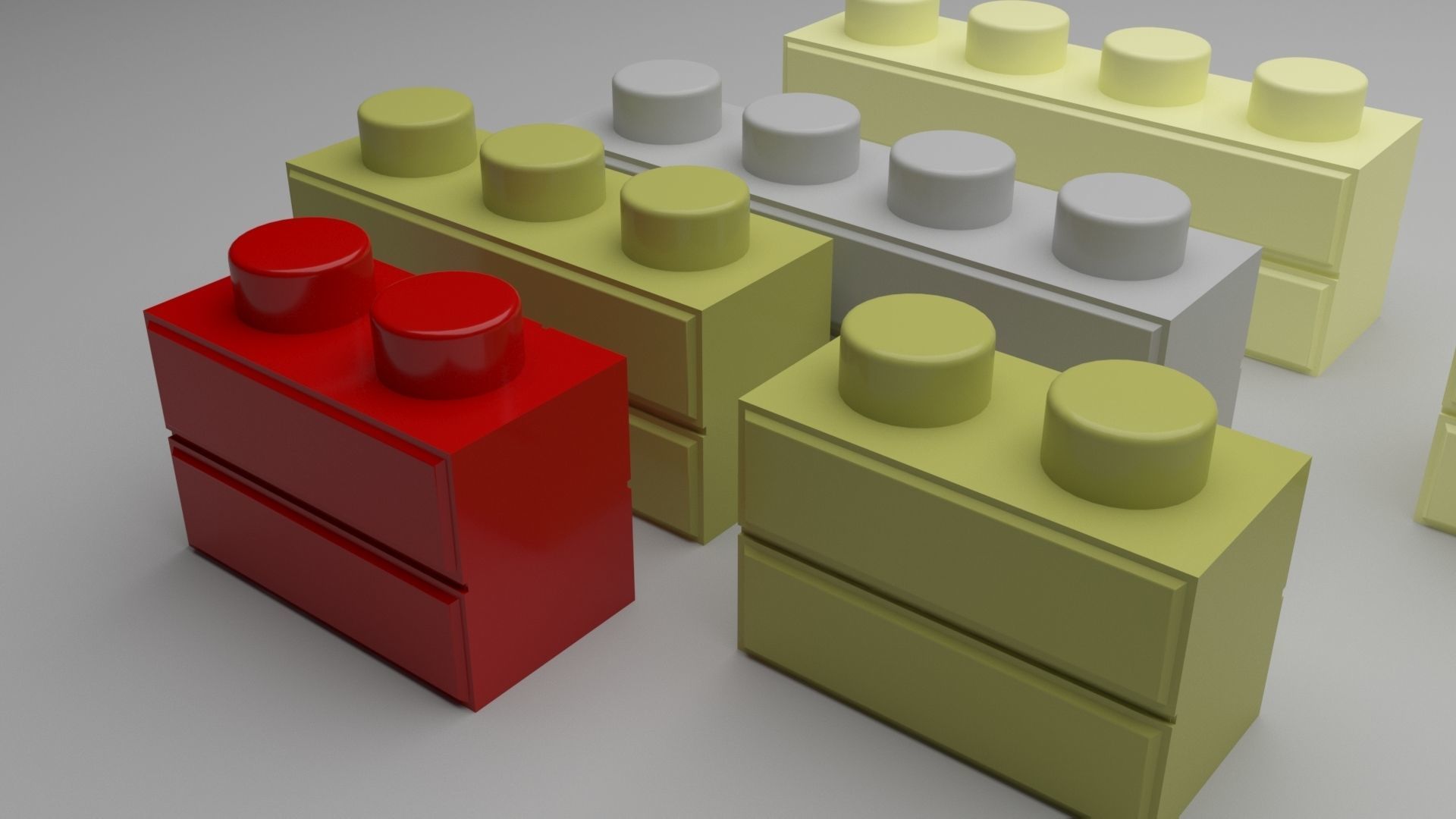 Lego Masonry Profile Bricks 3D model | CGTrader