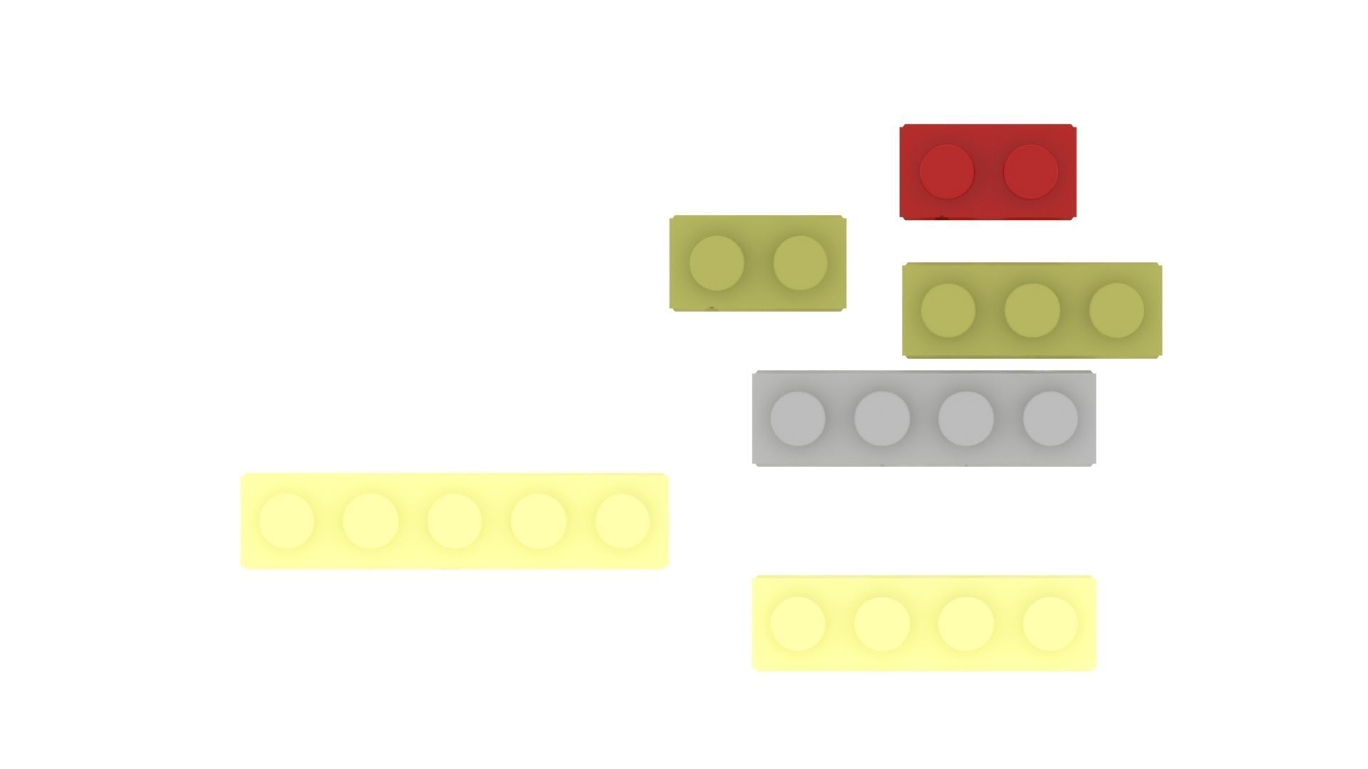 Lego Masonry Profile Bricks 3D model | CGTrader