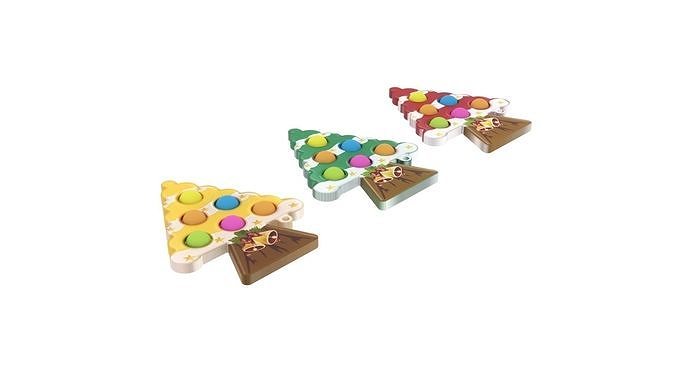 Christmas Tree Simple Dimples Set 3D model | CGTrader