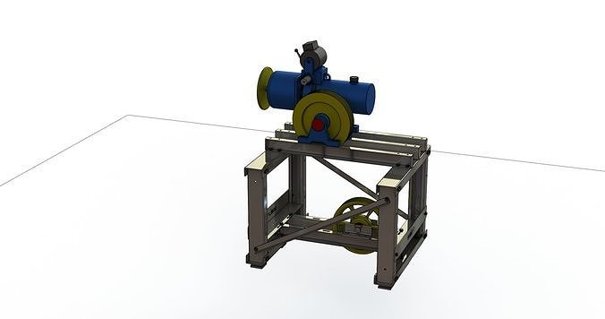 Motor Frame for MR Elevators 3D model | CGTrader