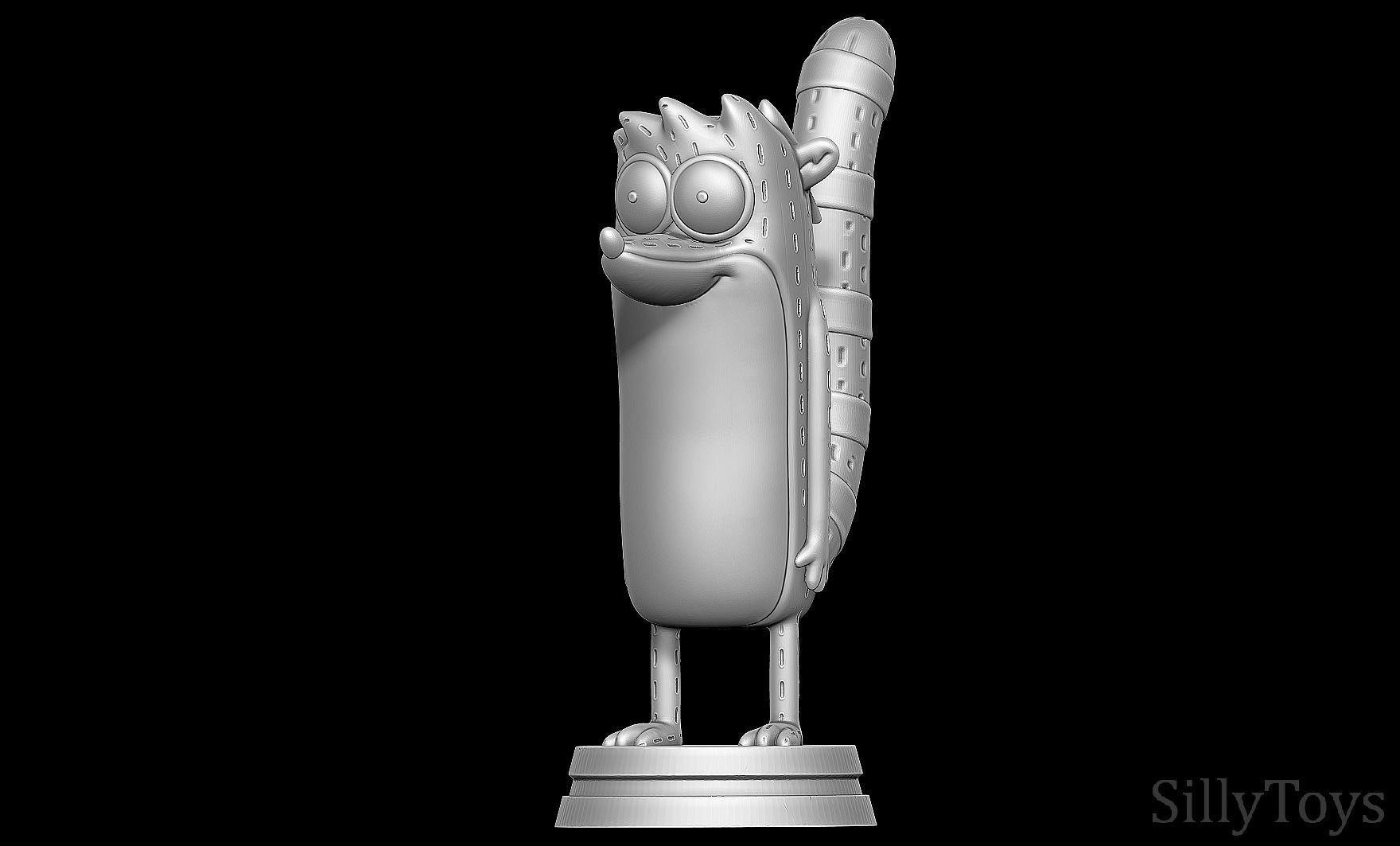 Rigby - Regular Show 3D model 3D printable | CGTrader