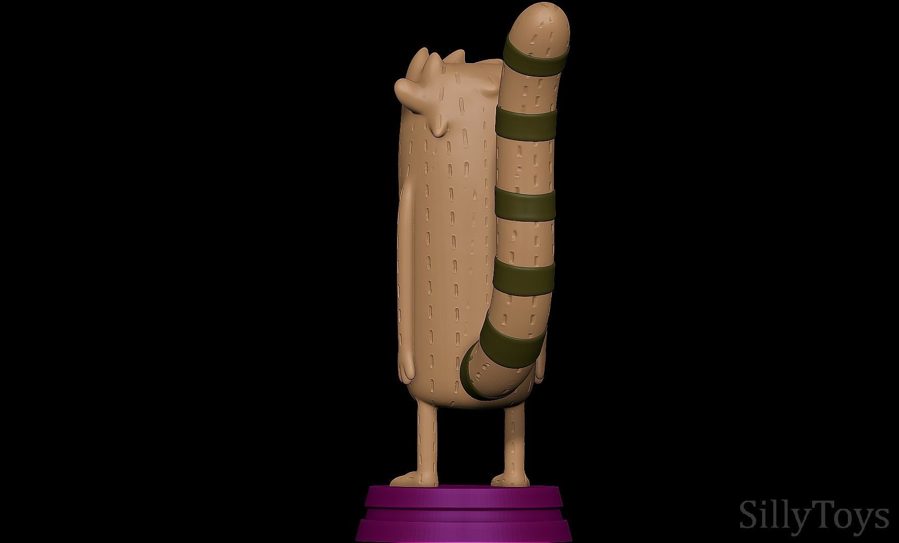 Rigby - Regular Show 3D model 3D printable | CGTrader