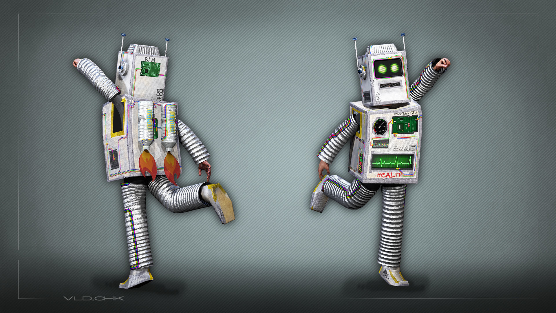 3D model Space Cardboard Boy VR / AR / low-poly | CGTrader