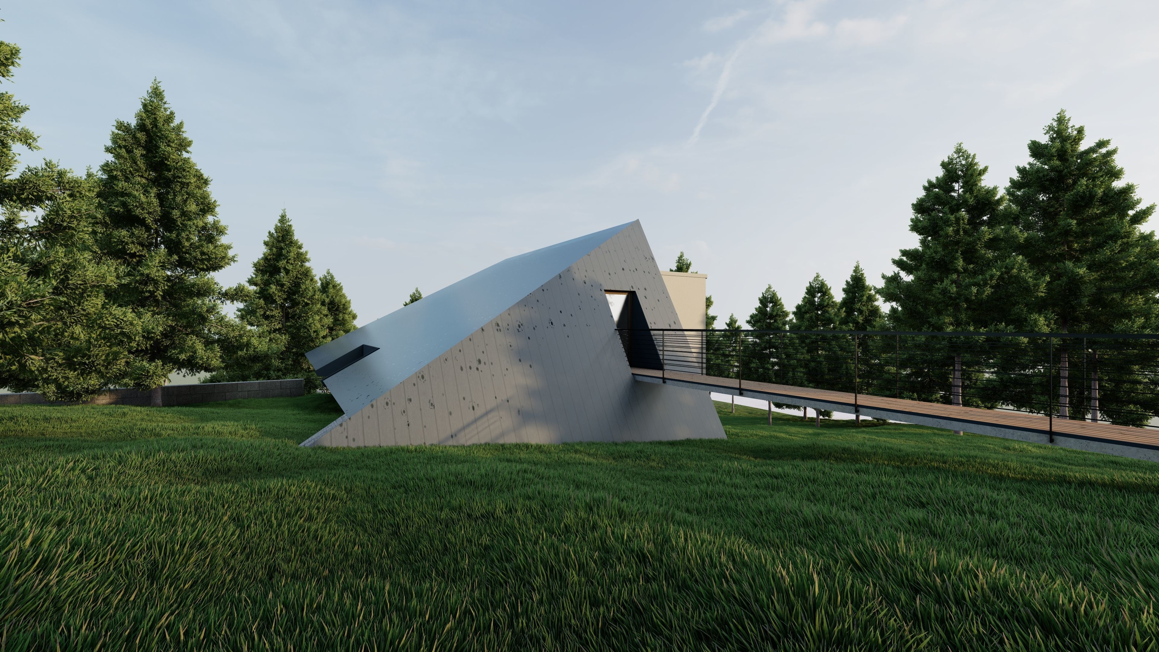 MOUNTAIN COTTAGE free 3D model | CGTrader