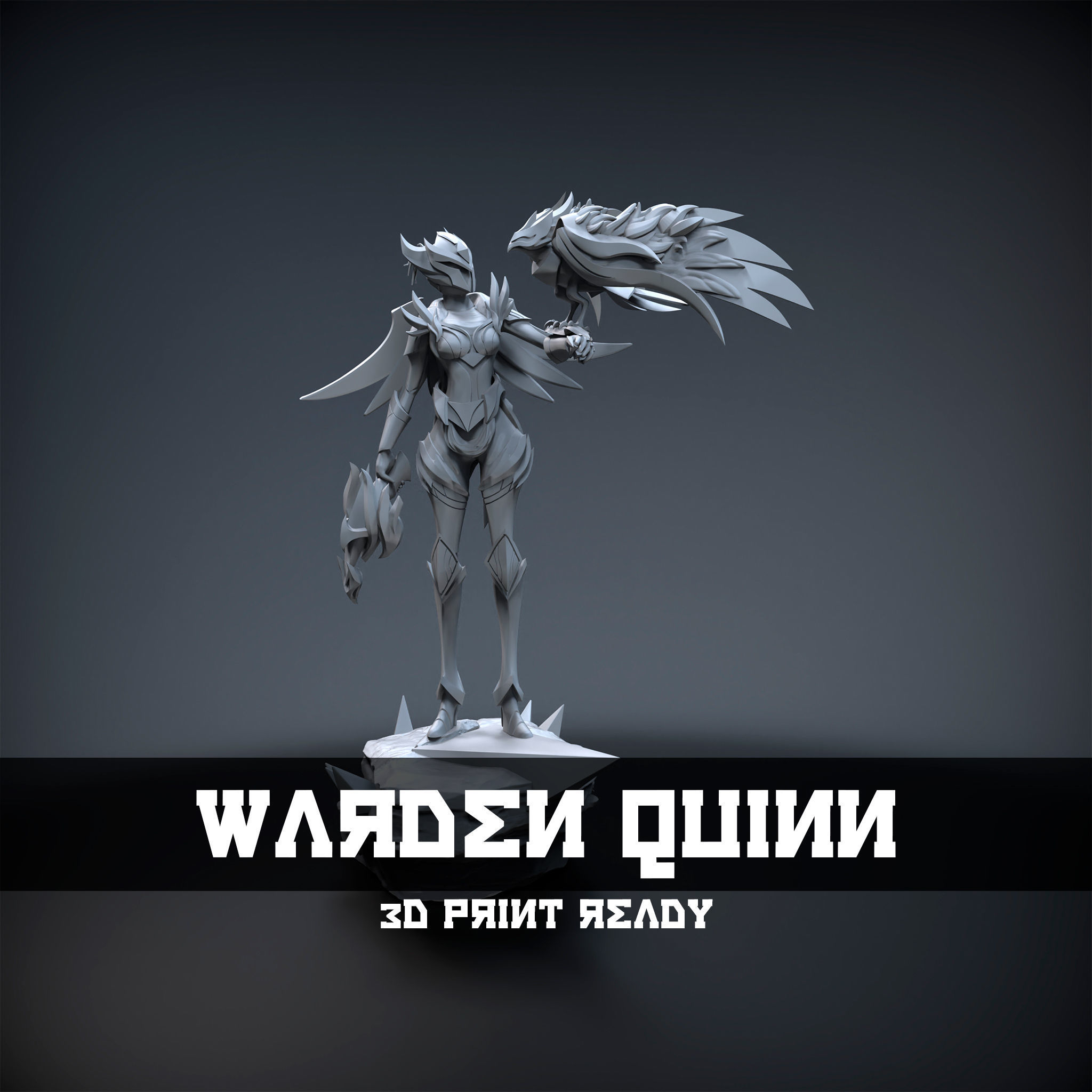 STL Warden quinn League of Legends 3D model 3D printable | CGTrader
