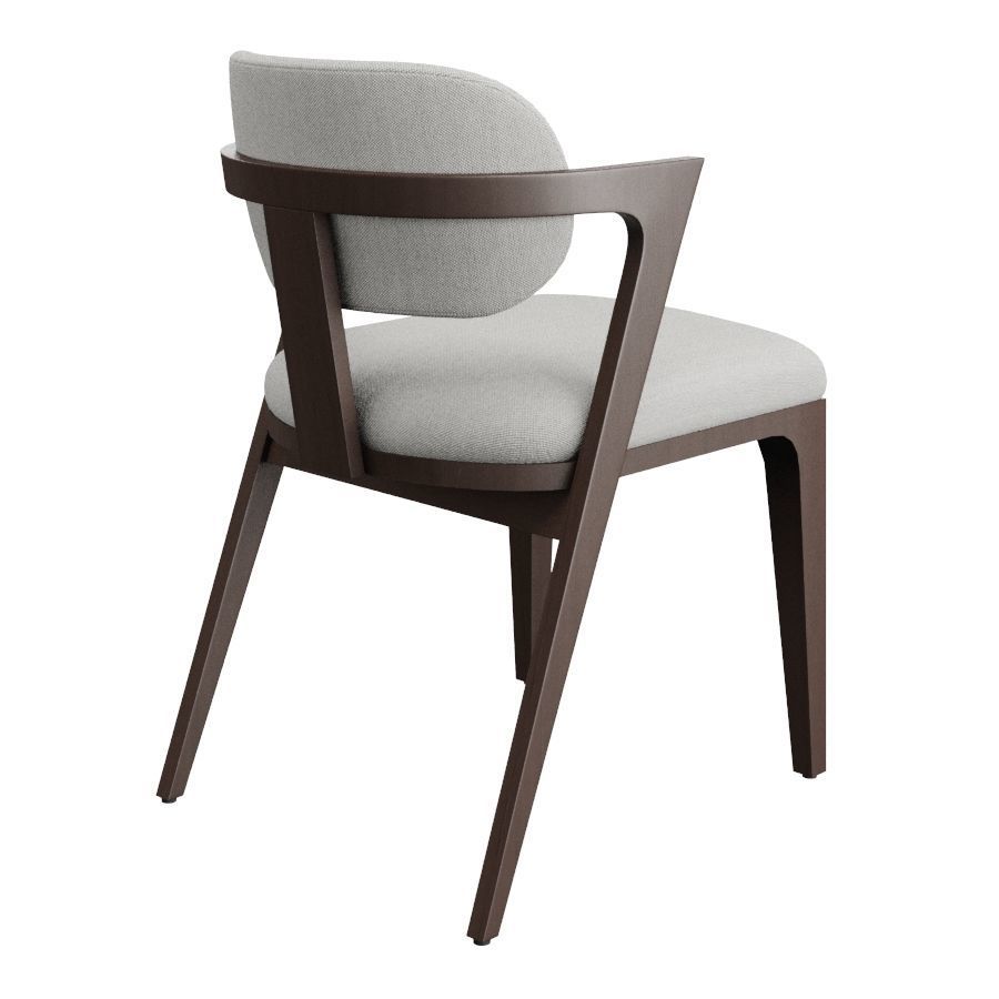 West elm Adam Court Upholstered Dining Chair 3D model | CGTrader