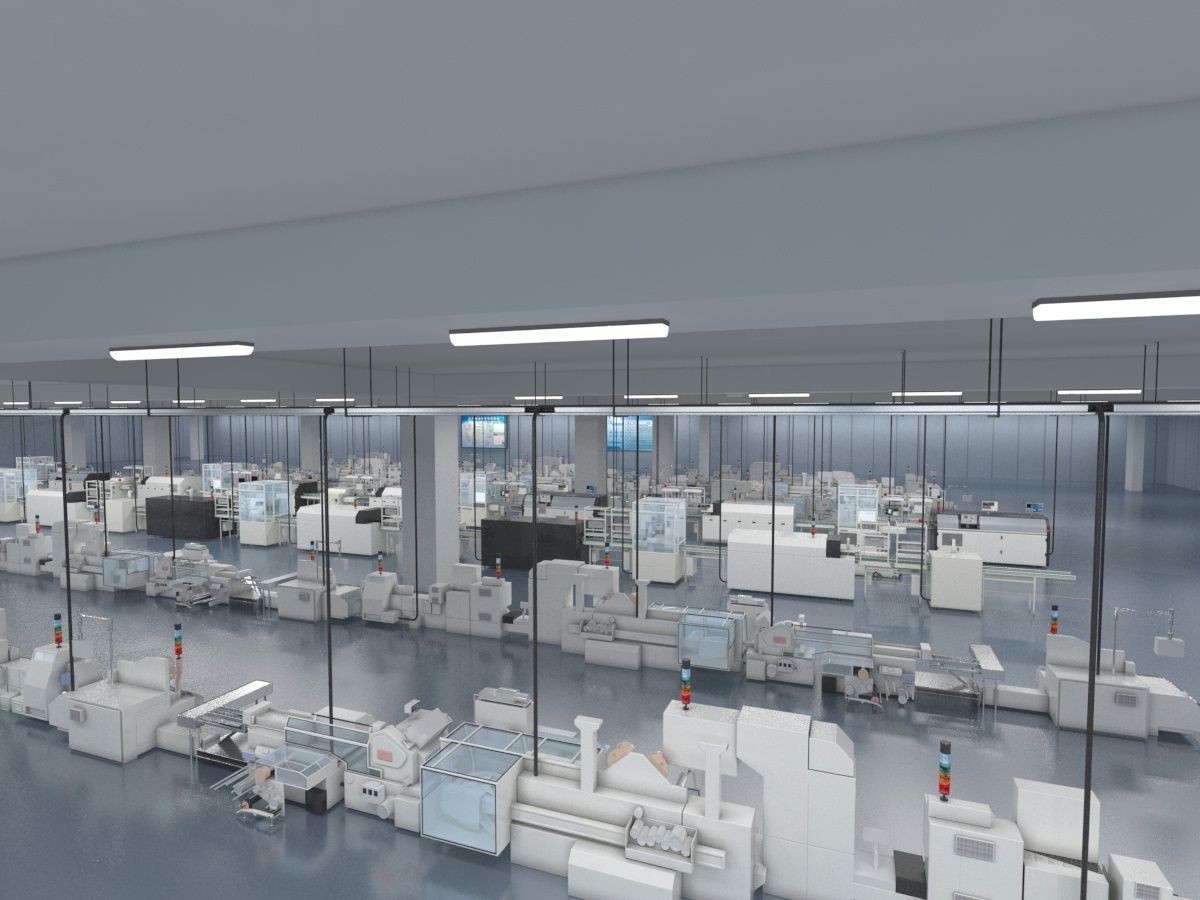 Factory Interior Scene 3D model | CGTrader