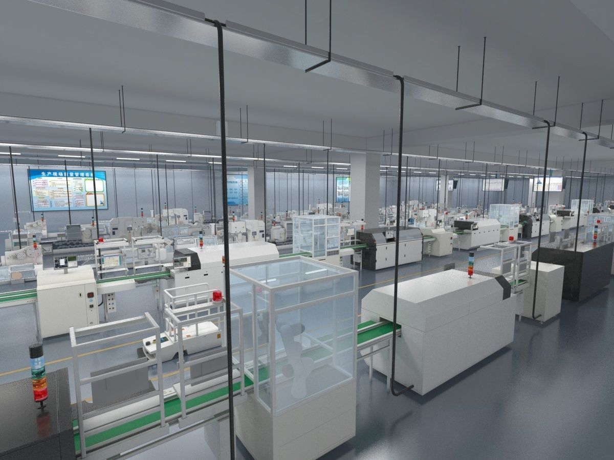 Factory Interior Scene 3D model | CGTrader