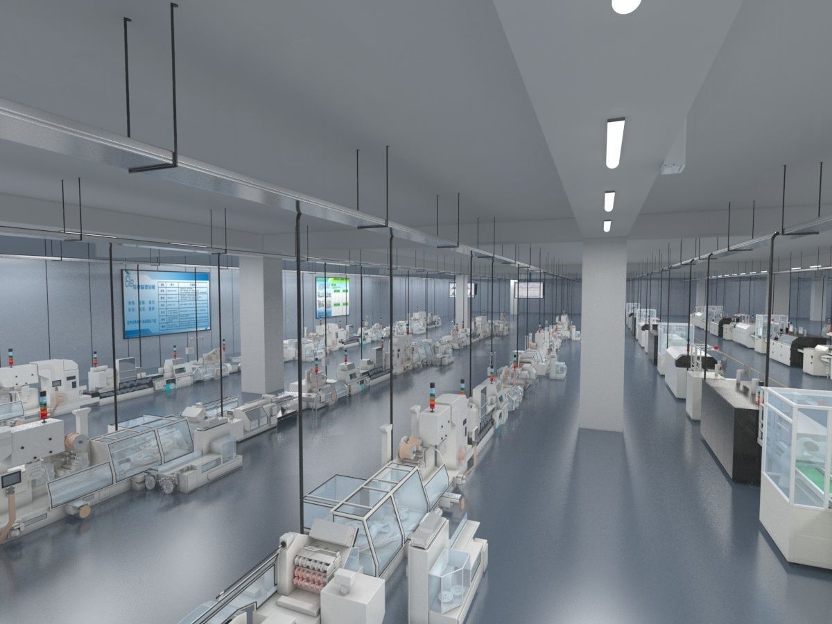 Factory Interior Scene 3D model | CGTrader