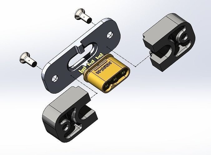 Case mount Amass MR30 free 3D model 3D printable | CGTrader