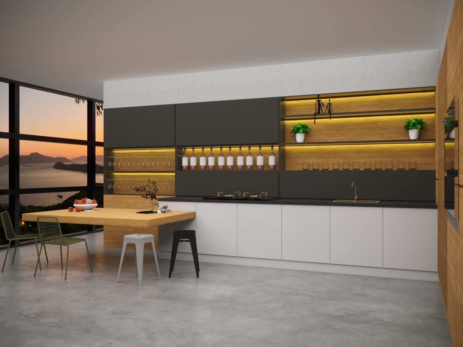 Kitchen lighting 3D model | CGTrader