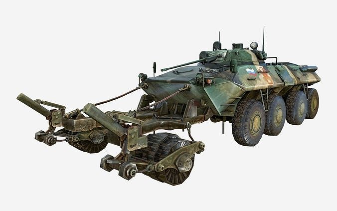 BTR-90 Trall Russian APC free VR / AR / low-poly 3D model | CGTrader
