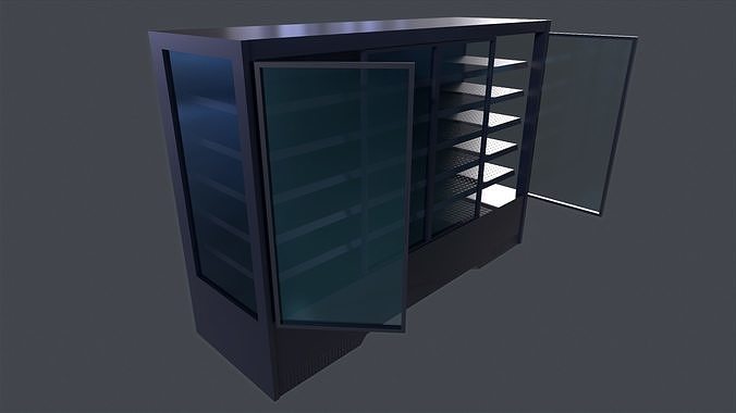 3D model market frige VR / AR / low-poly | CGTrader
