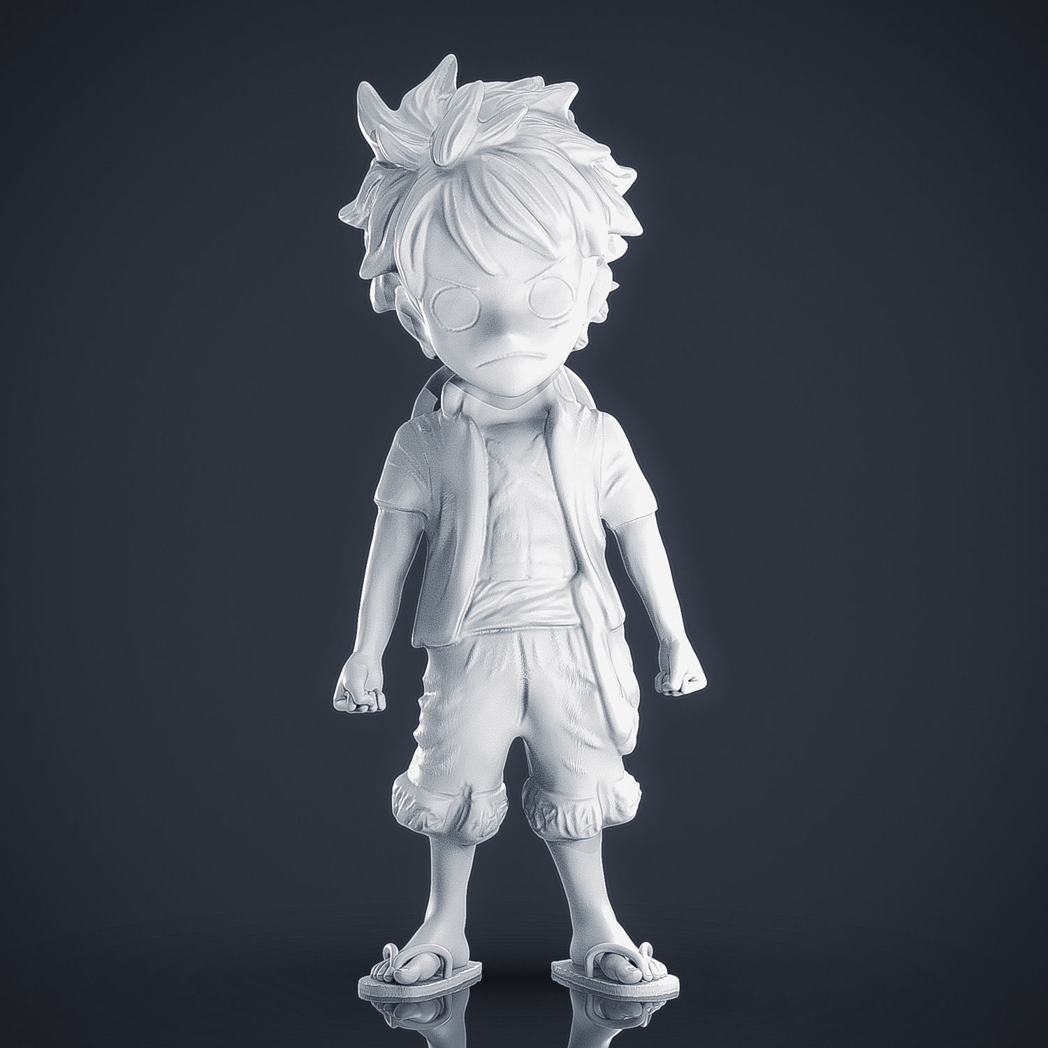 Luffy One Piece 3D Printable free 3D model 3D printable | CGTrader