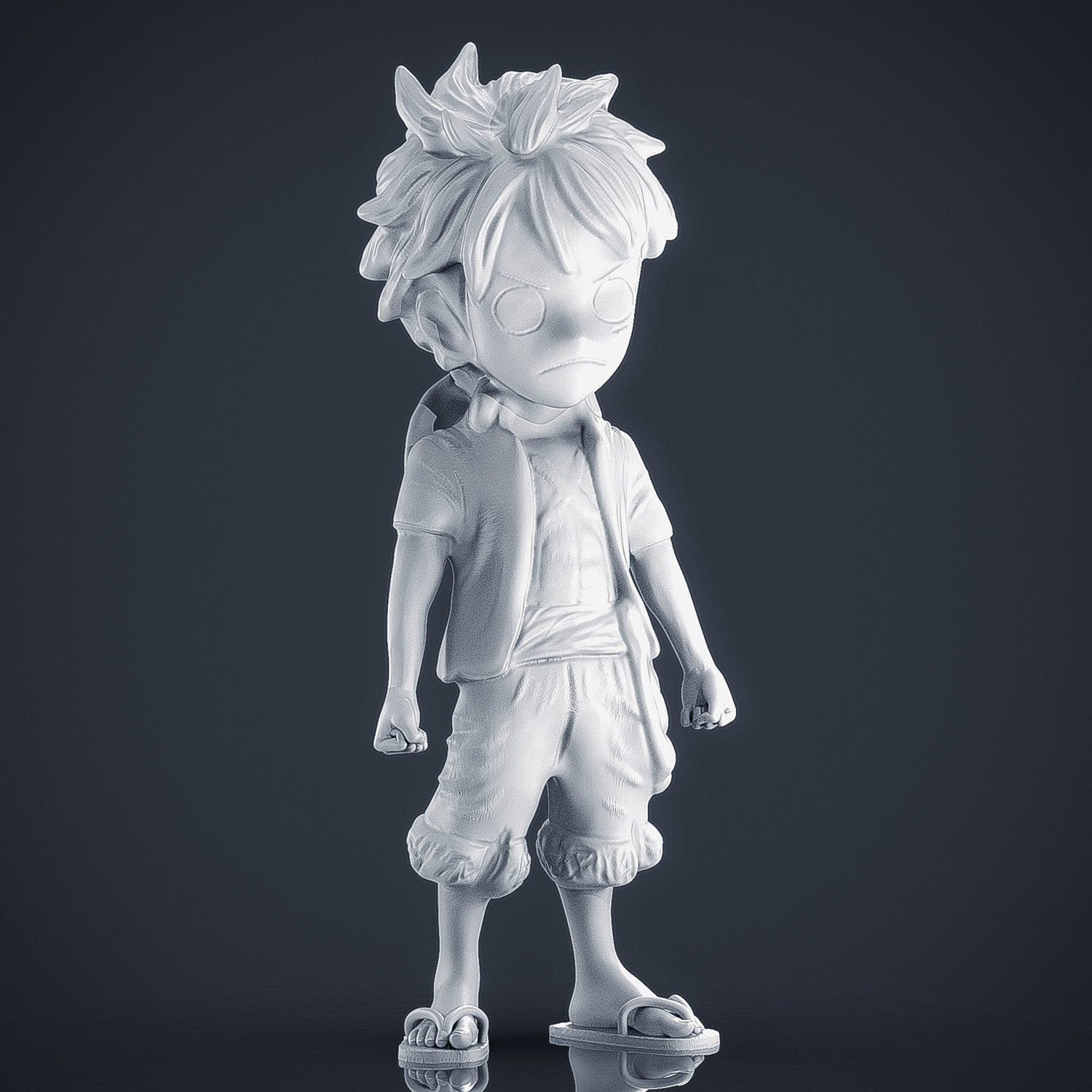 Luffy One Piece 3D Printable free 3D model 3D printable | CGTrader