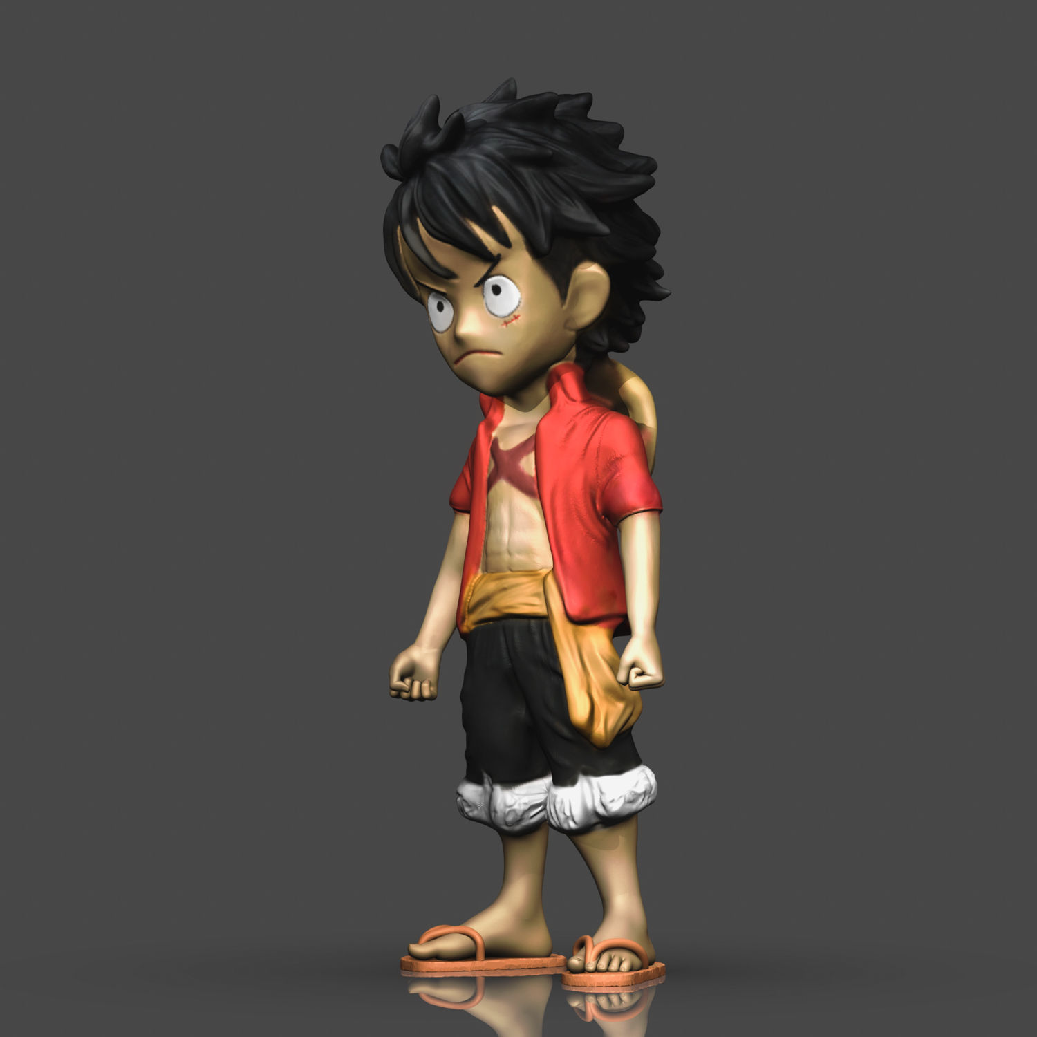 Luffy One Piece 3D Printable free 3D model 3D printable | CGTrader