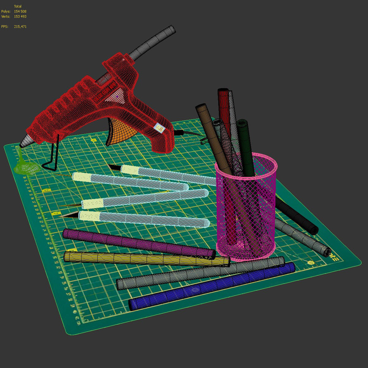 DIY Glue Gun Kit 3D model | CGTrader