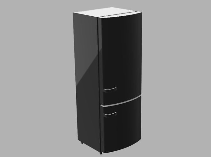 Fridge refrigerator 3D model | CGTrader