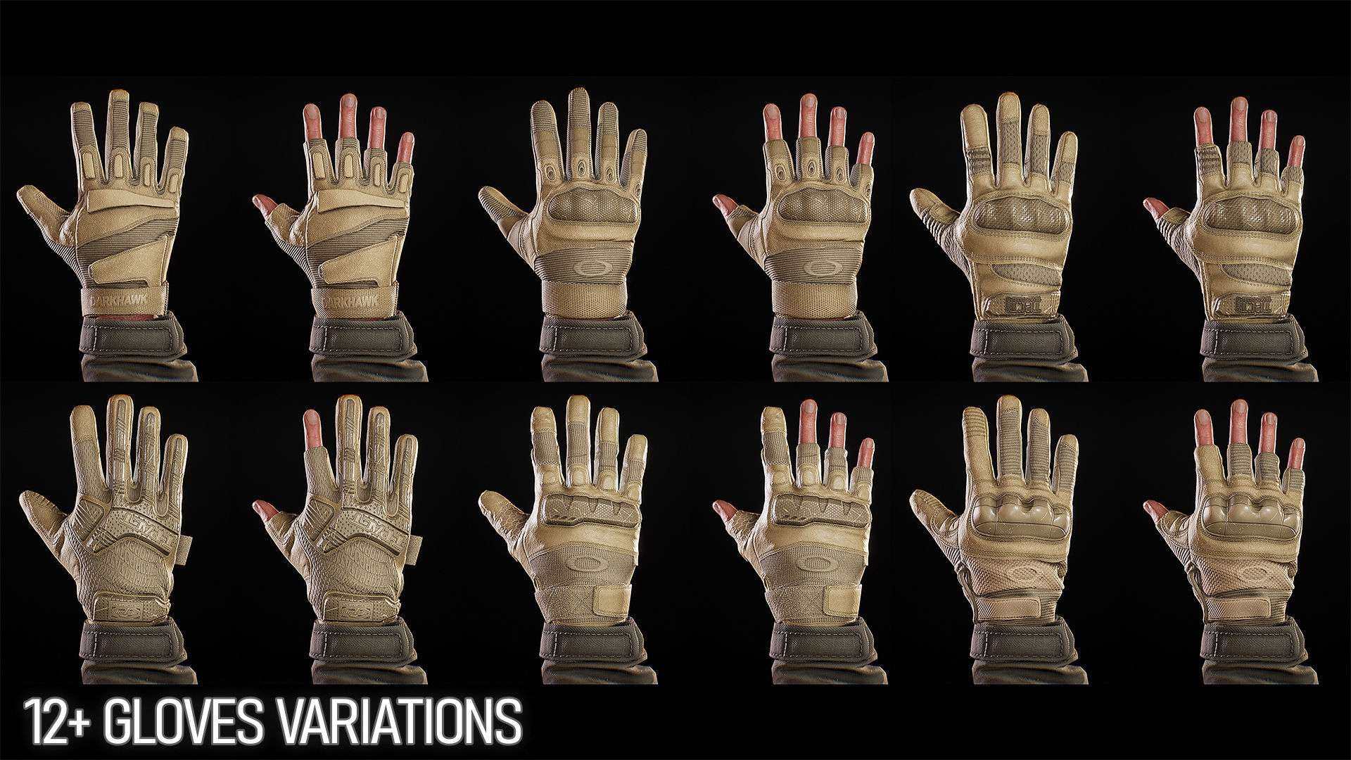 3D model AAA MODULAR FPS ARMS PACK VR / AR / low-poly | CGTrader
