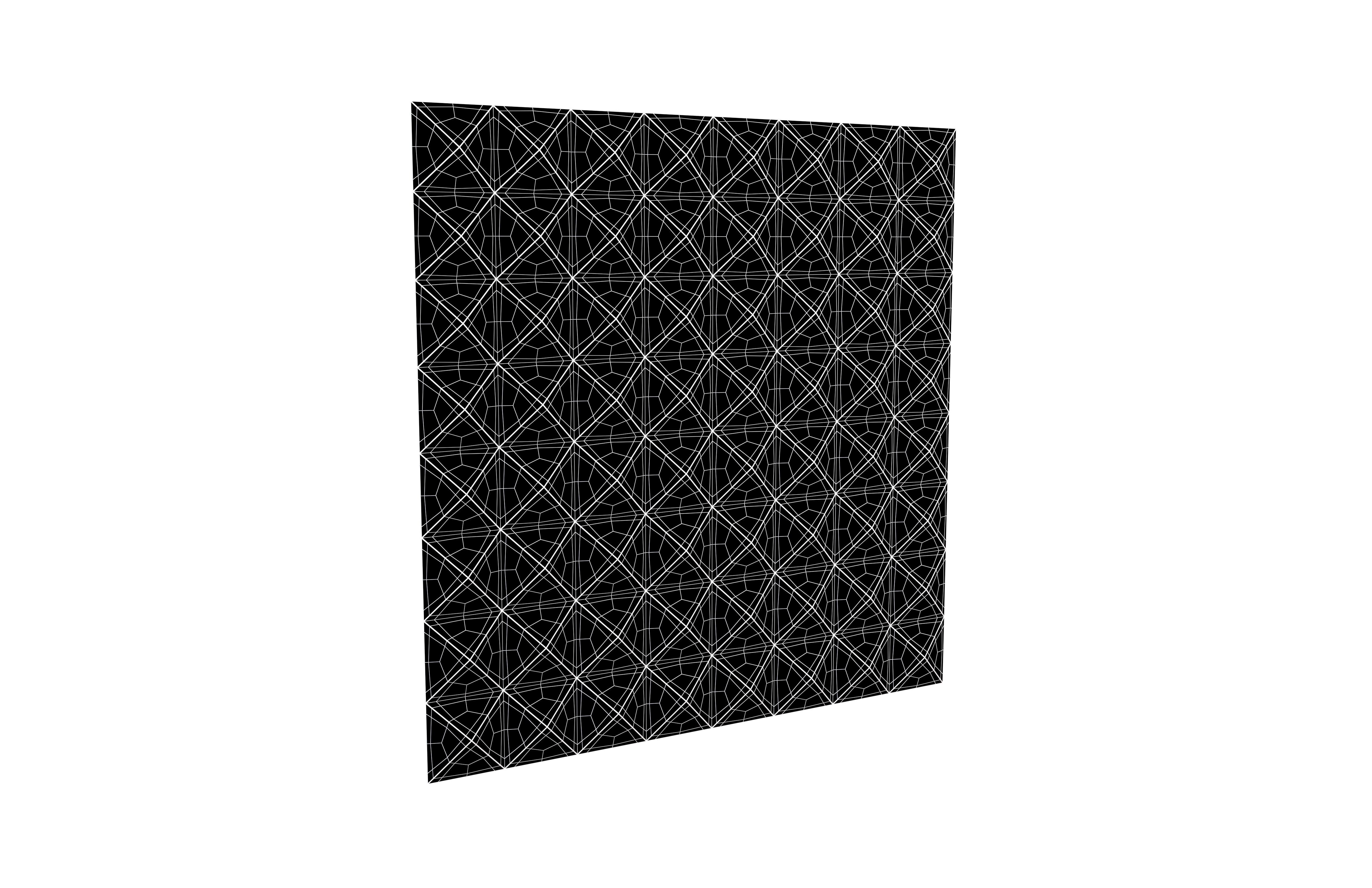 3D model Triangle Grid Pattern Wall Panel V1 002 VR / AR / low-poly ...