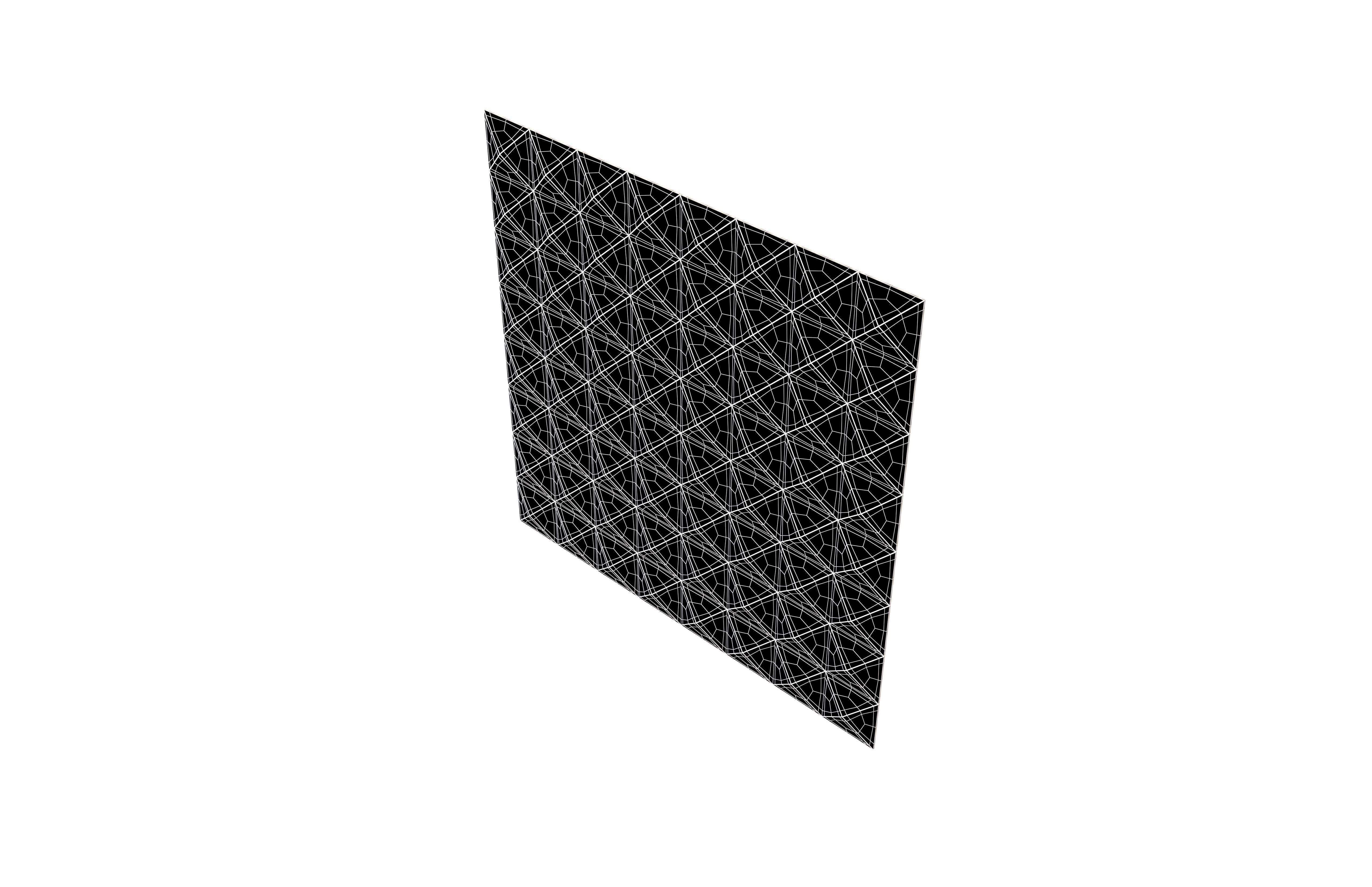 3D model Triangle Grid Pattern Wall Panel V1 002 VR / AR / low-poly ...