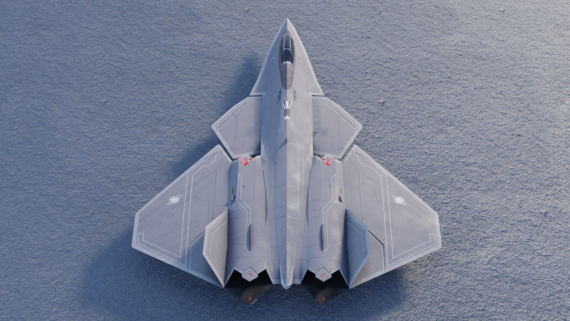 3D model Lockheed NGAD prime concept fighter VR / AR / low-poly | CGTrader