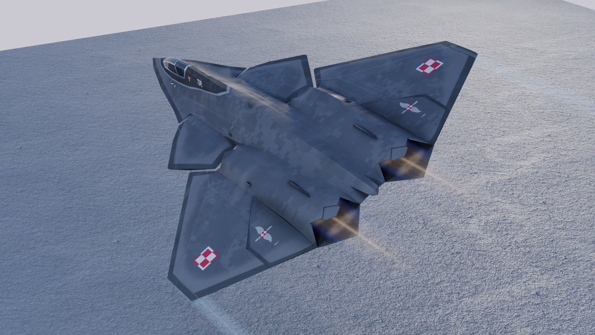 3D model Lockheed NGAD prime concept fighter VR / AR / low-poly | CGTrader