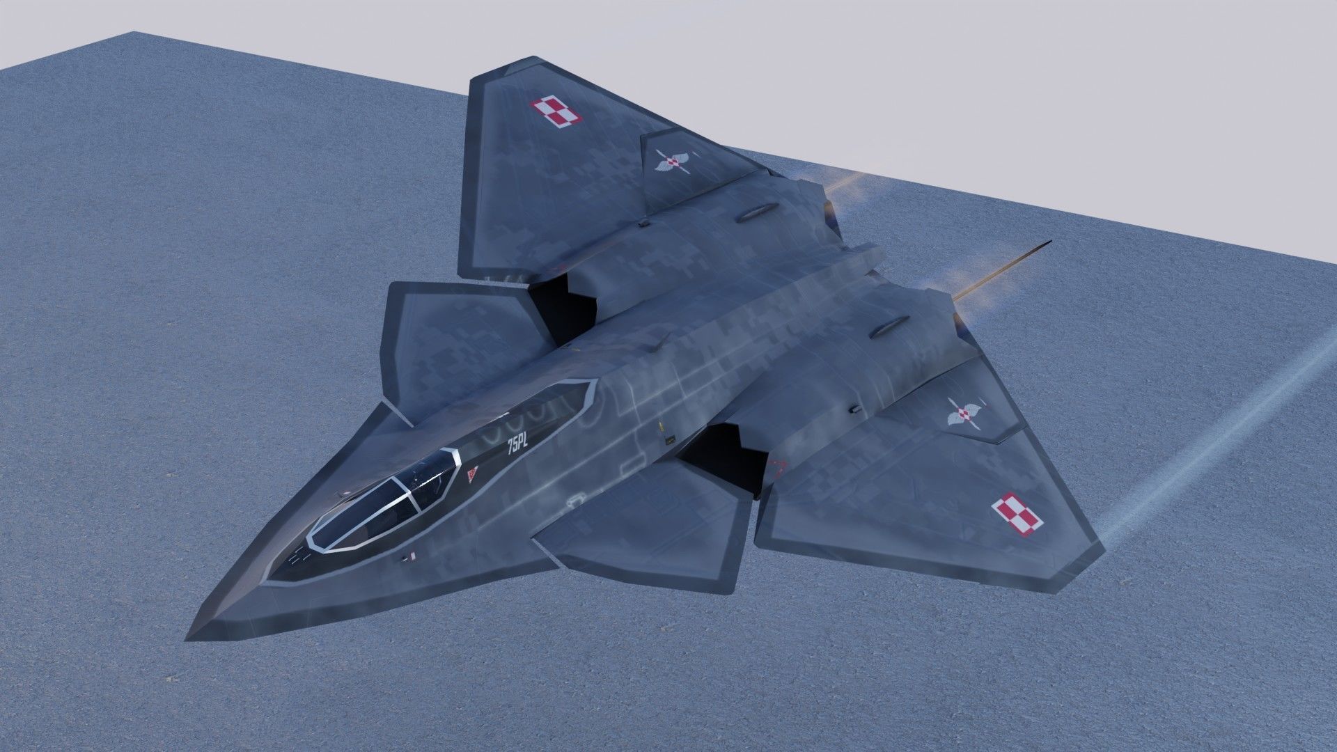 3D model Lockheed NGAD prime concept fighter VR / AR / low-poly | CGTrader