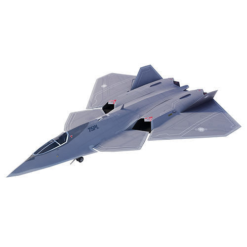 3D model Lockheed NGAD prime concept fighter VR / AR / low-poly | CGTrader