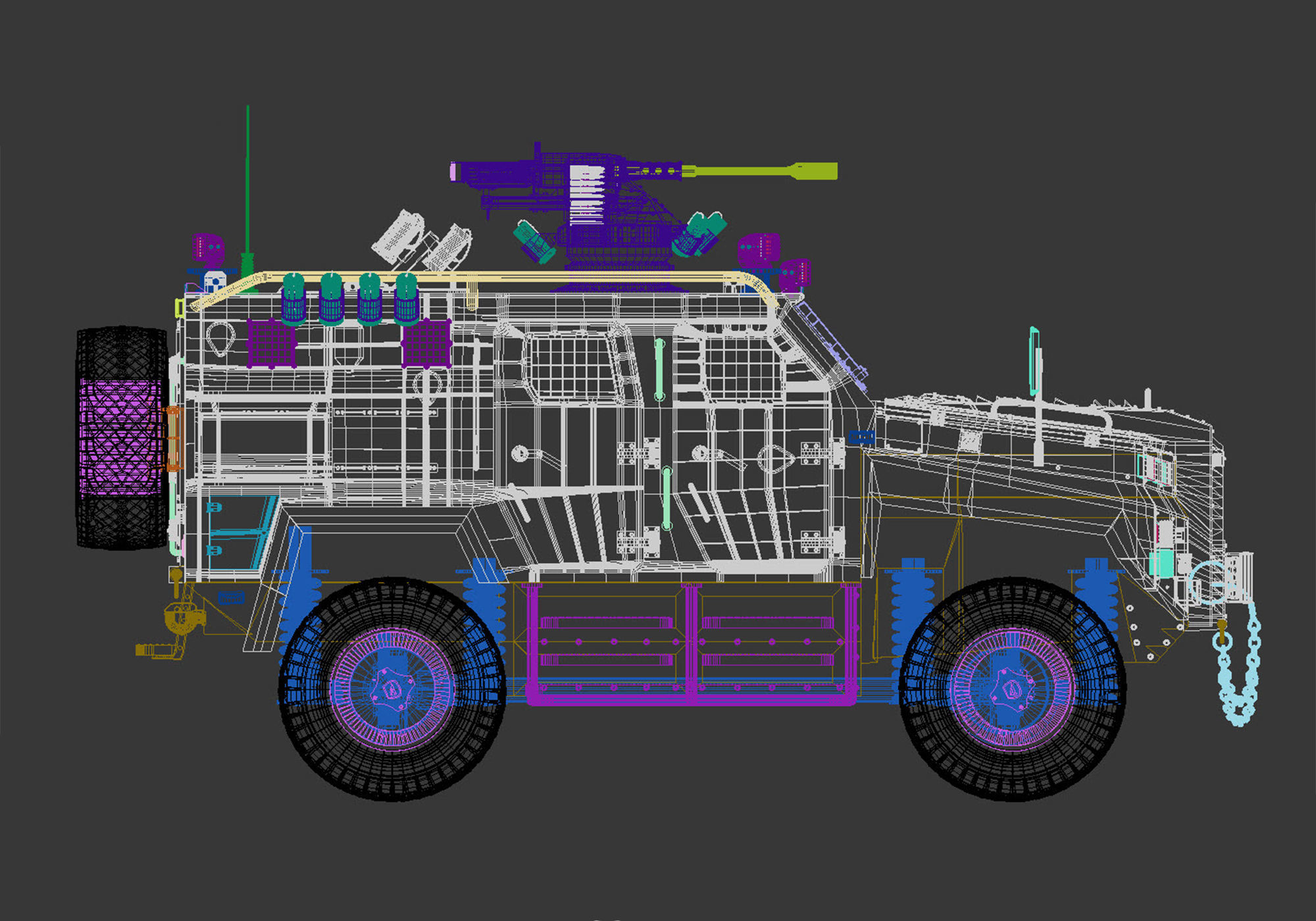 Armored military suv 3D model | CGTrader
