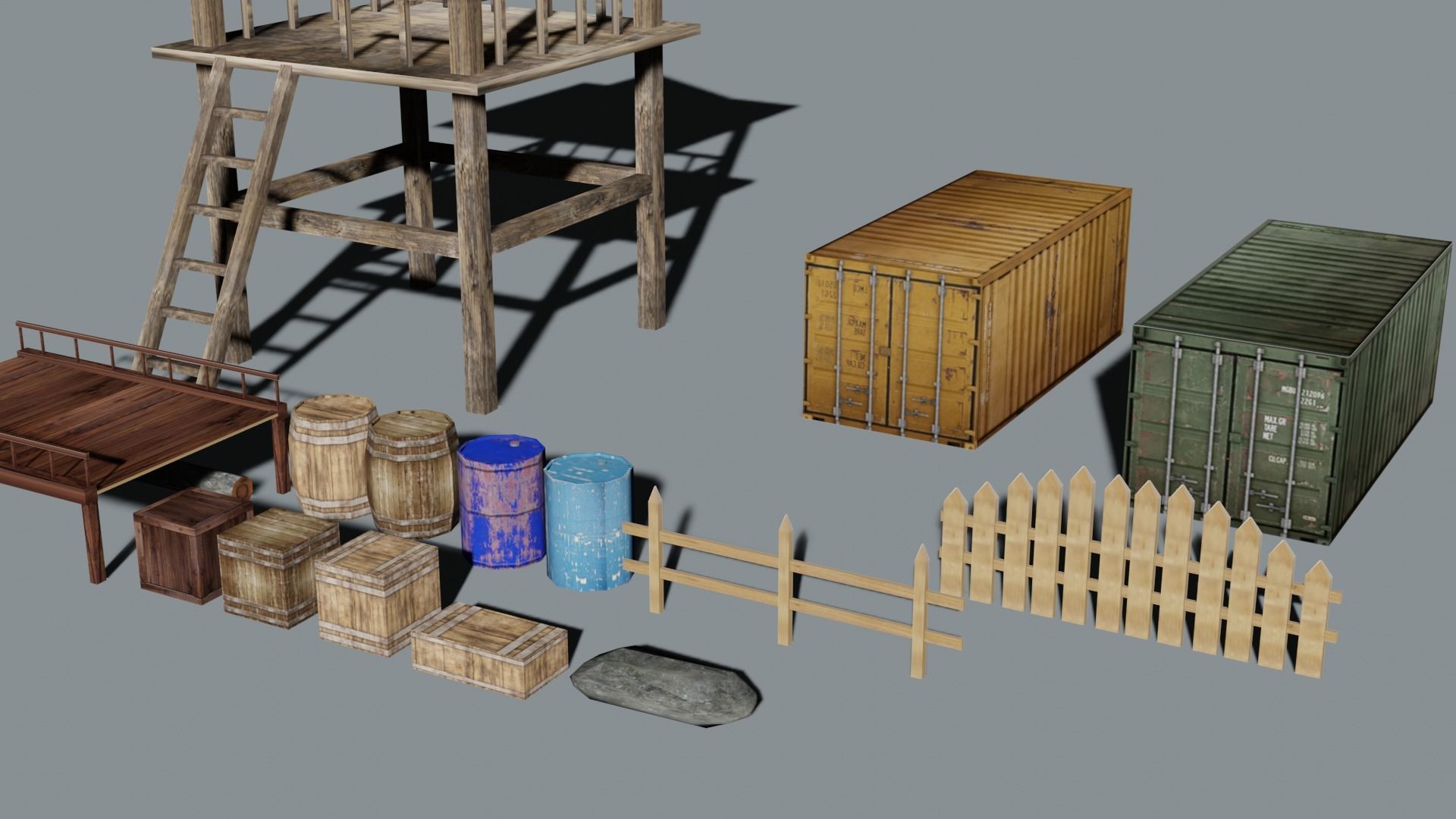 3D model Game Assets VR / AR / low-poly | CGTrader